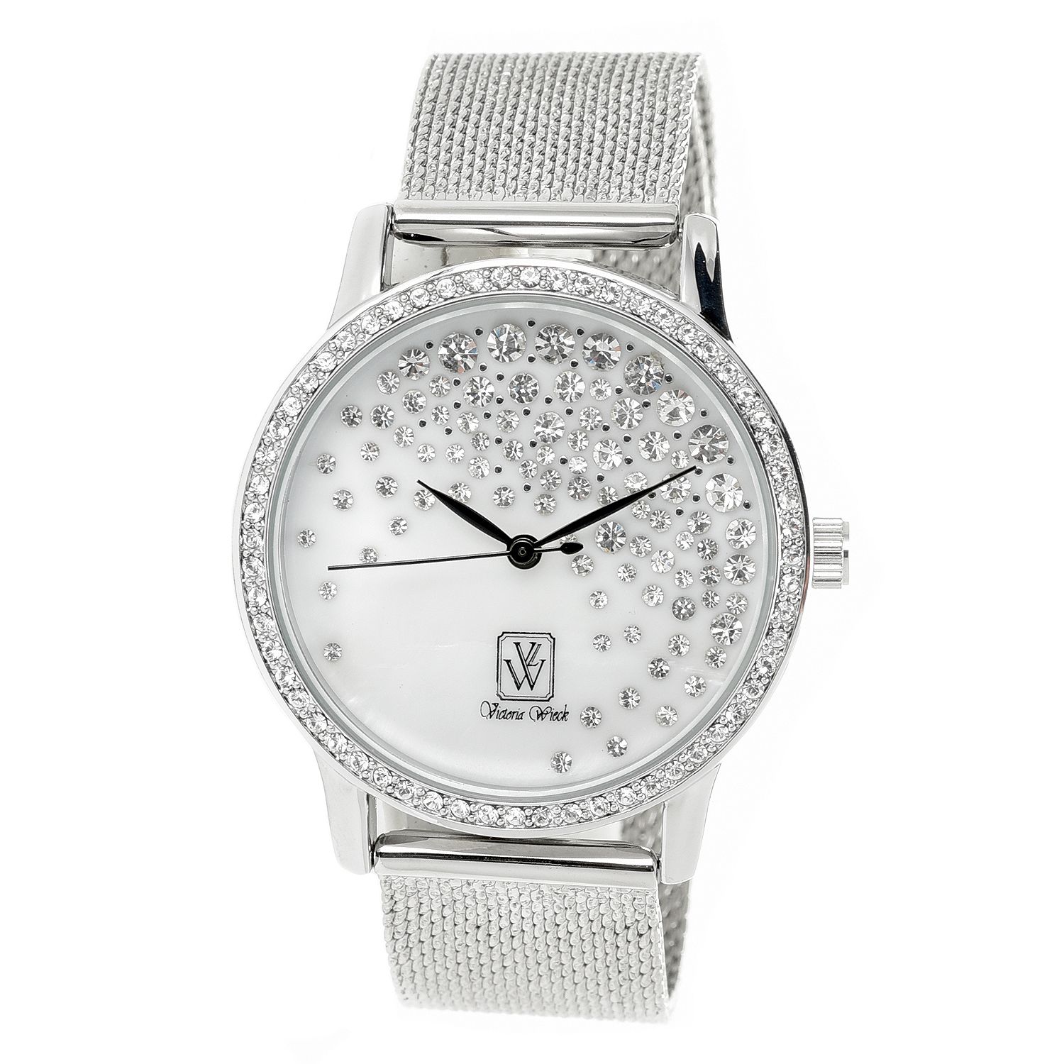 (ShopHQ) Victoria Wieck Women's Quartz Bracelet Watch Made w/ Swarovski ...