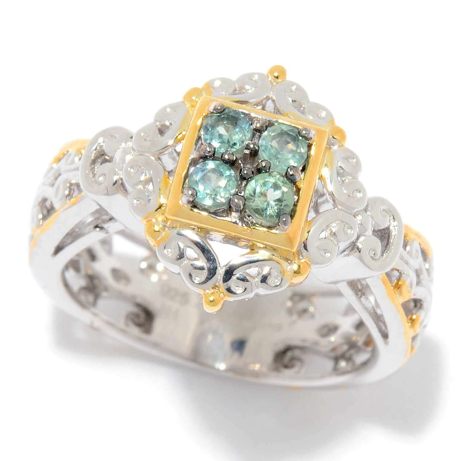 (ShopHQ) Gems en Vogue Best of 2019 Choice of Gemstone Scrollwork Ring ...