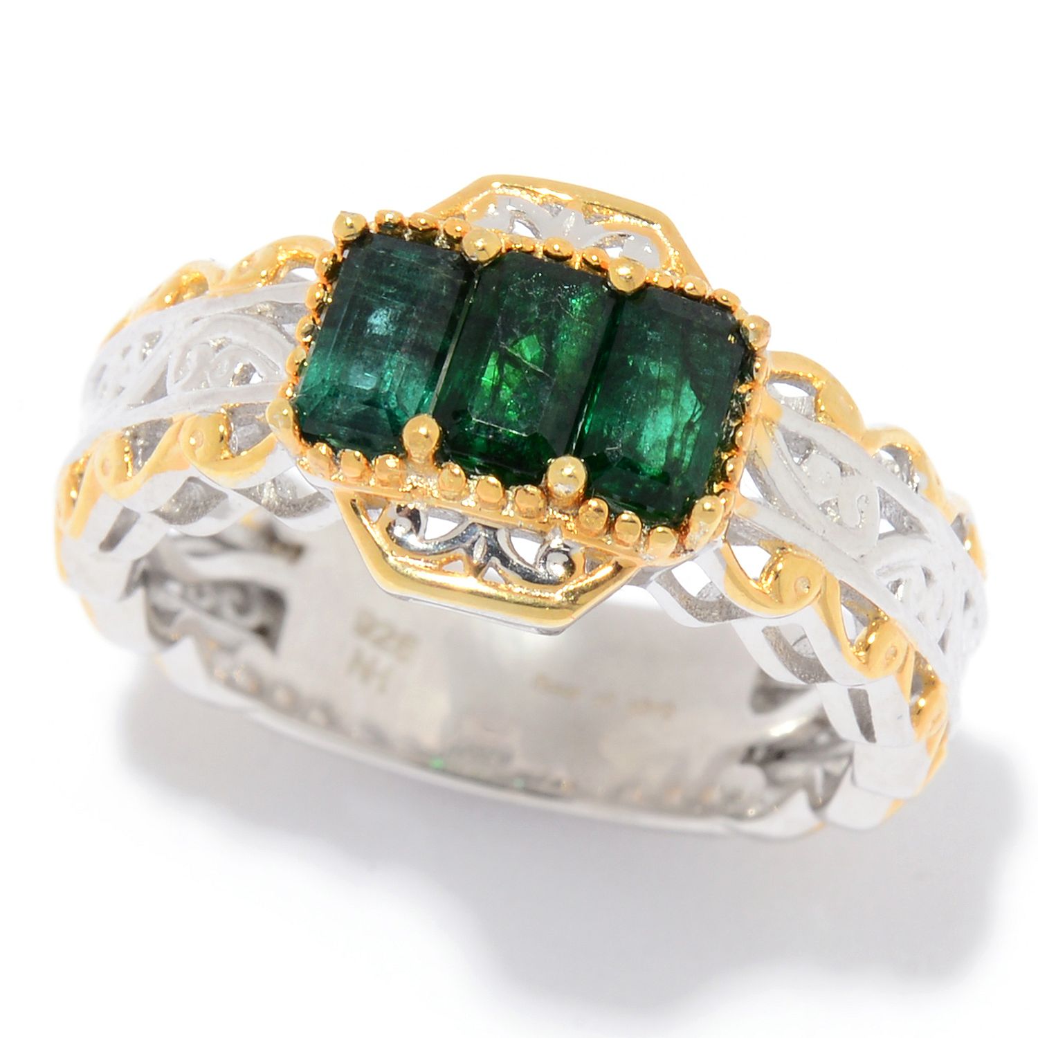 (ShopHQ) Gems en Vogue Best of 2019 Choice of Gemstone Scrollwork Ring ...