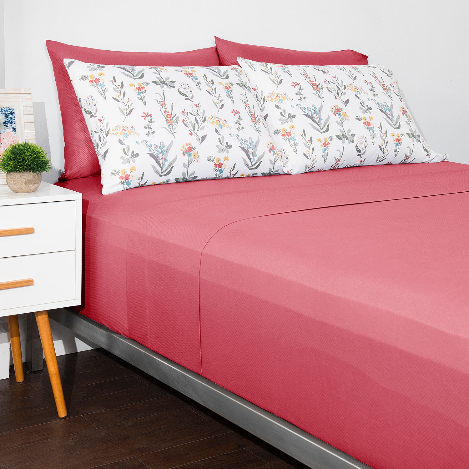 (ShopHQ) Cozelle® Microluxe™ Diamond Embossed & Printed Pillowcase 6 ...