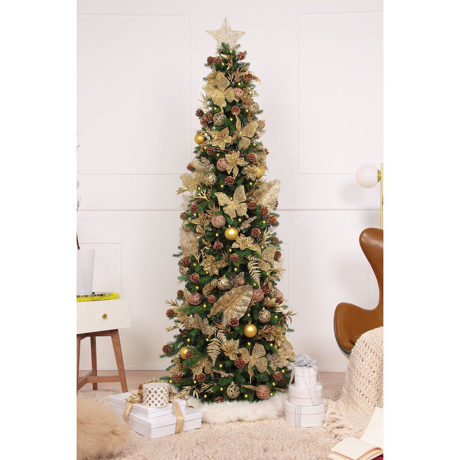 (ShopHQ) Easy Treezy Choice of Assorted Metallic Decor Kit w/ 150 ...