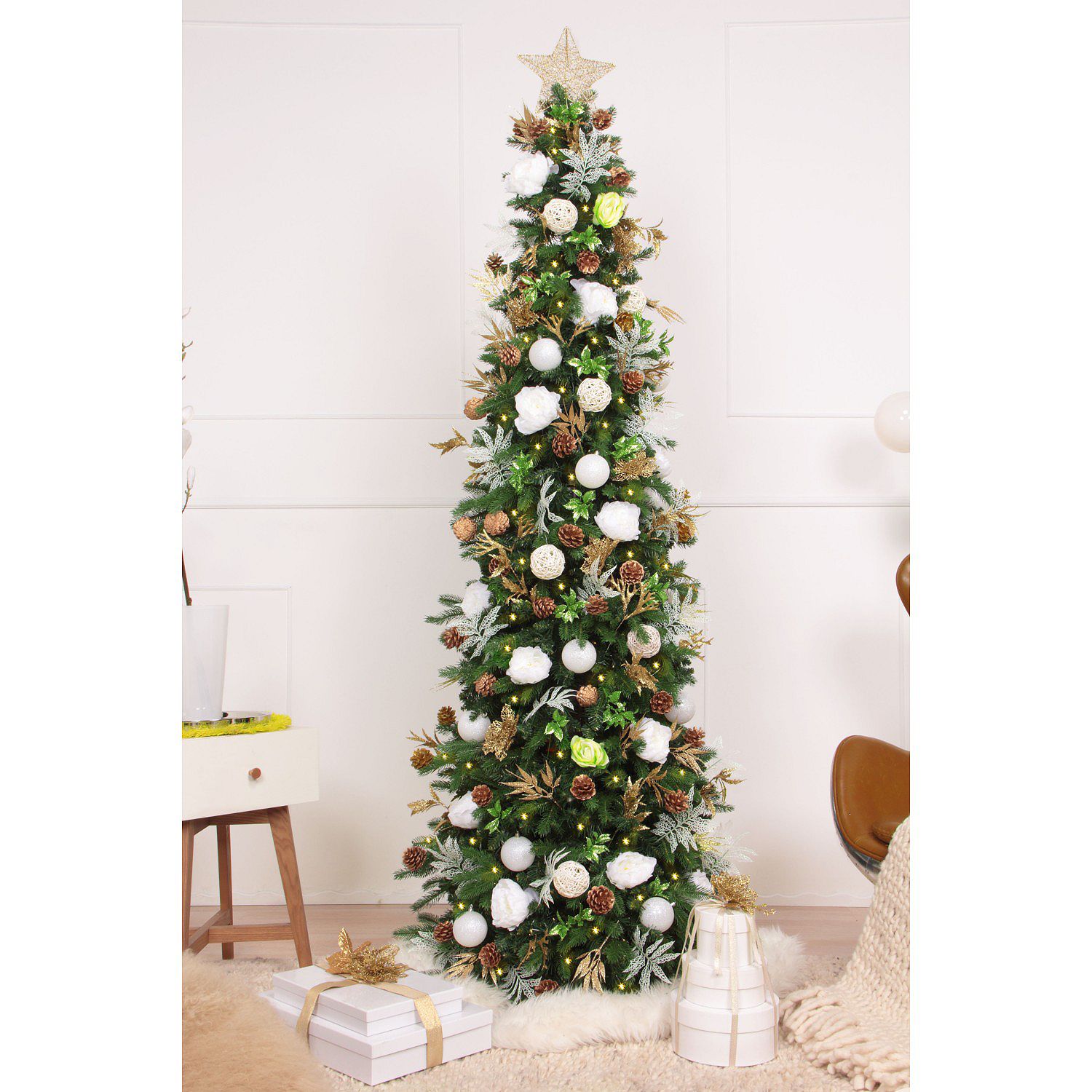 (ShopHQ) Easy Treezy Choice of Assorted Metallic Decor Kit w/ 150 ...