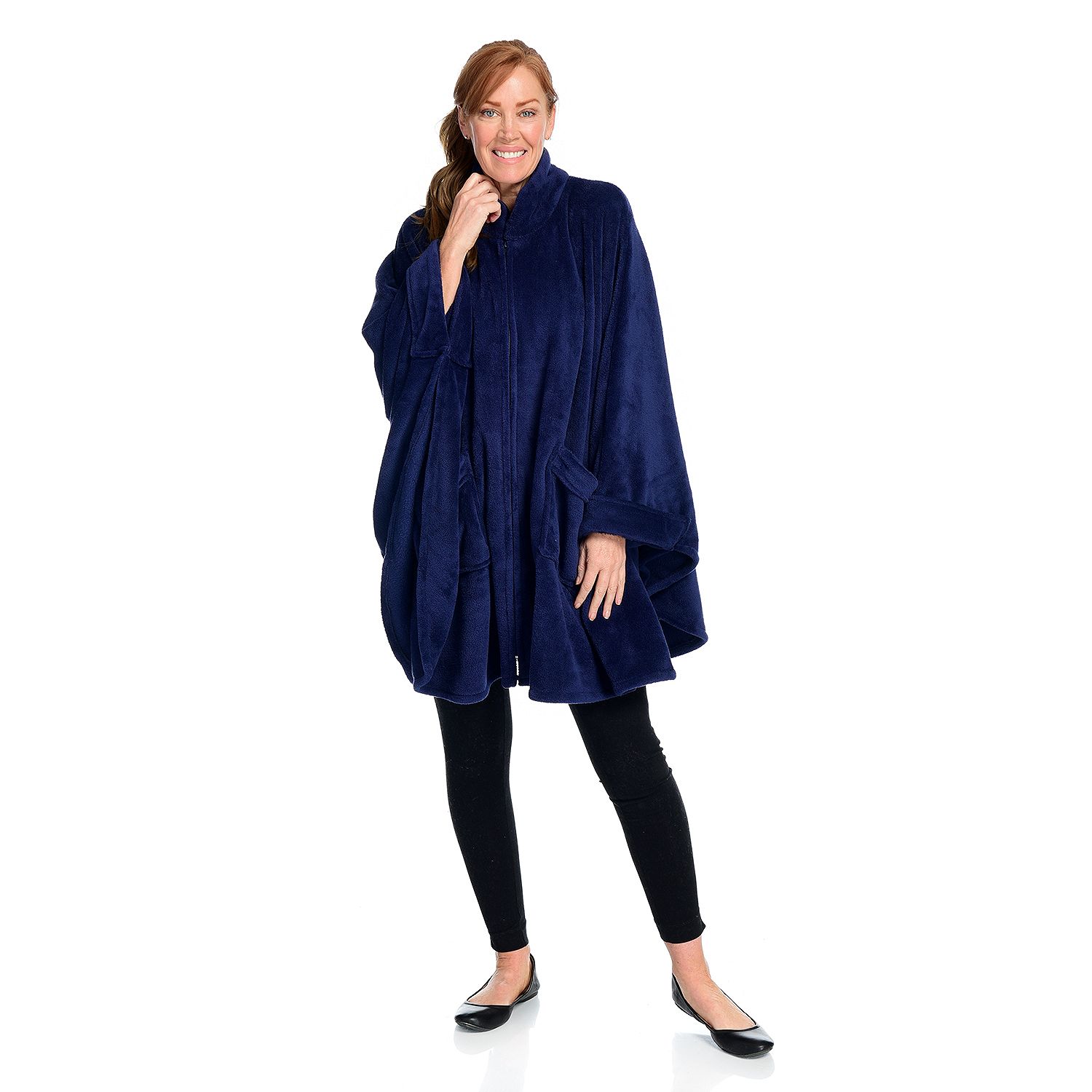 (ShopHQ) Cozelle® Super Soft Plush Zip-up Wrap – TVShoppingQueens