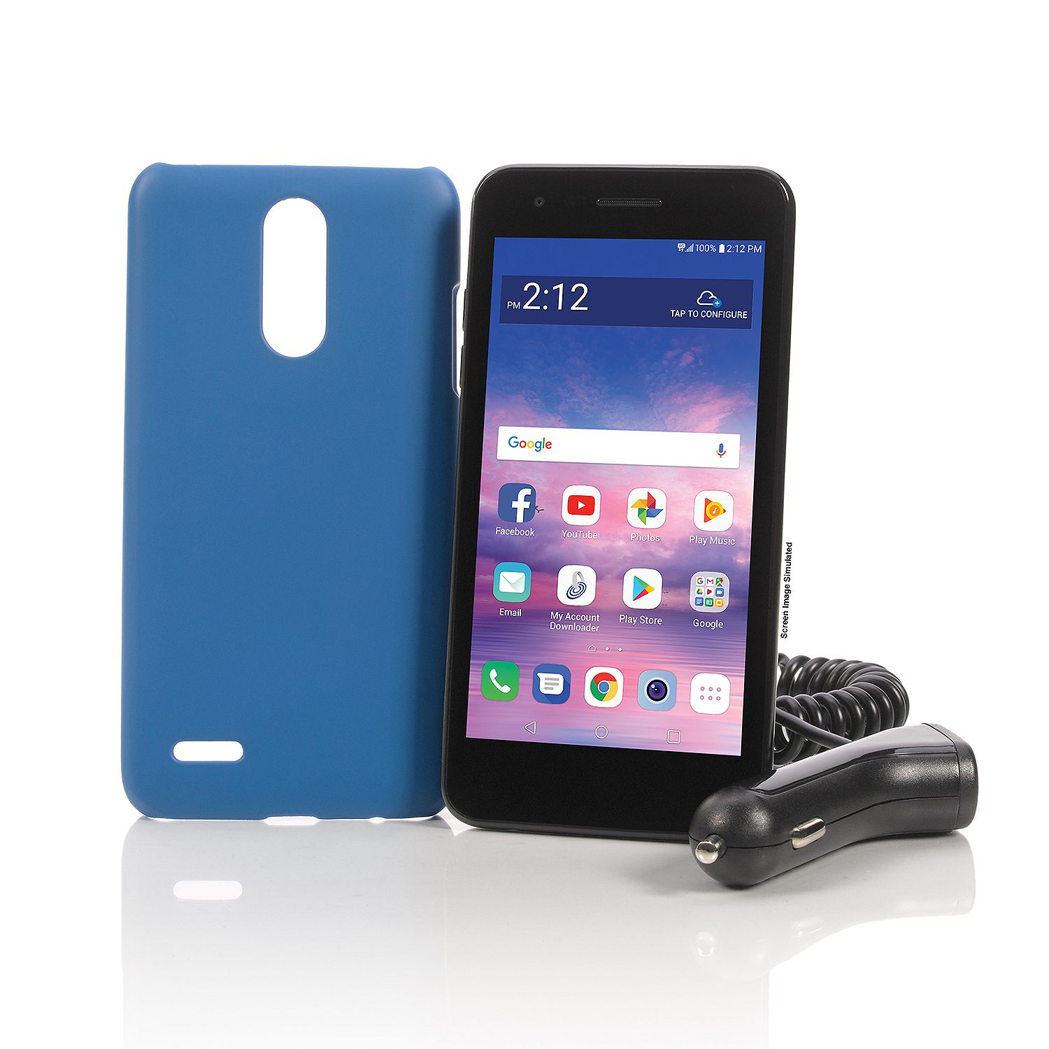 (ShopHQ) TracFone LG Rebel 4 5" 4G LTE Android Smartphone w/ 1500 Mins ...