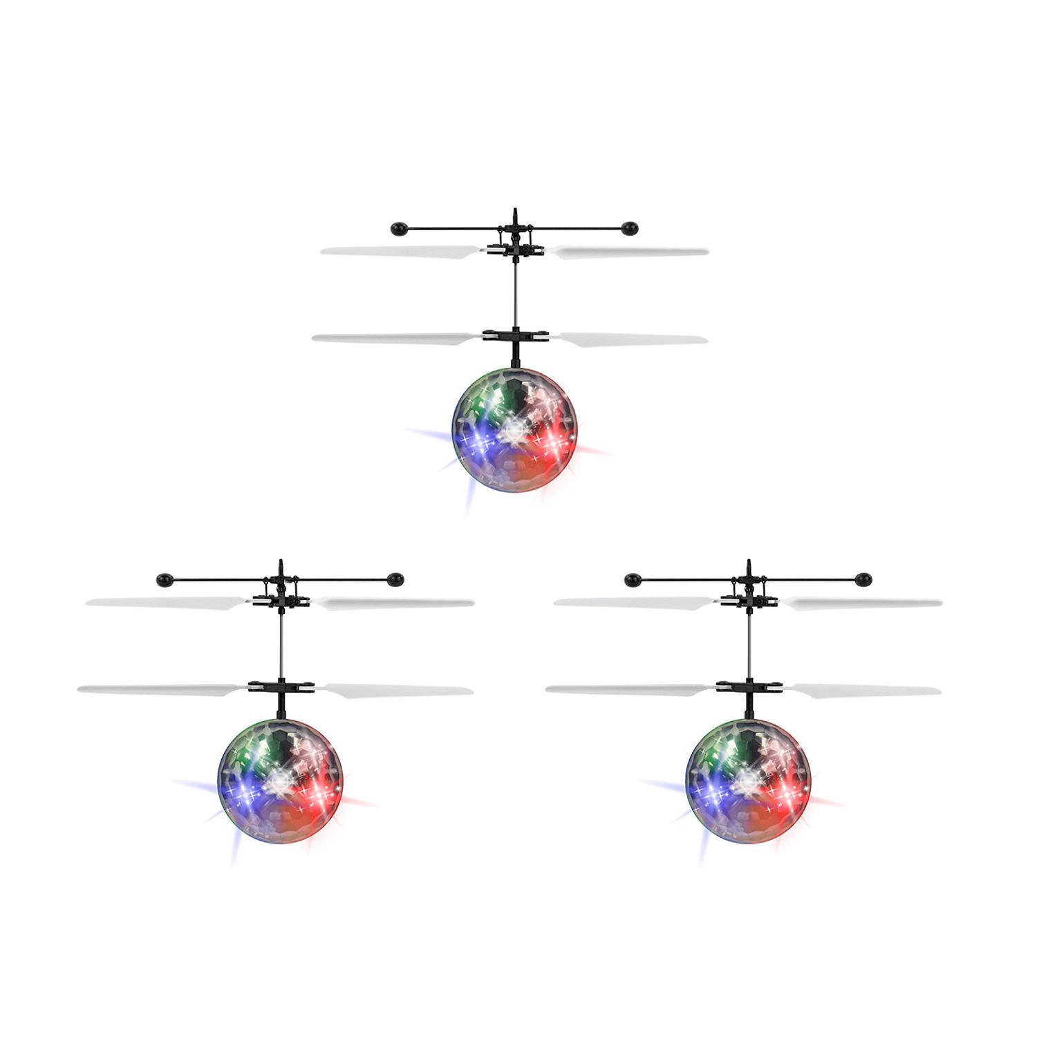 (ShopHQ) World Tech Toys Set of 3 Comet IR UFO Ball Helicopters ...