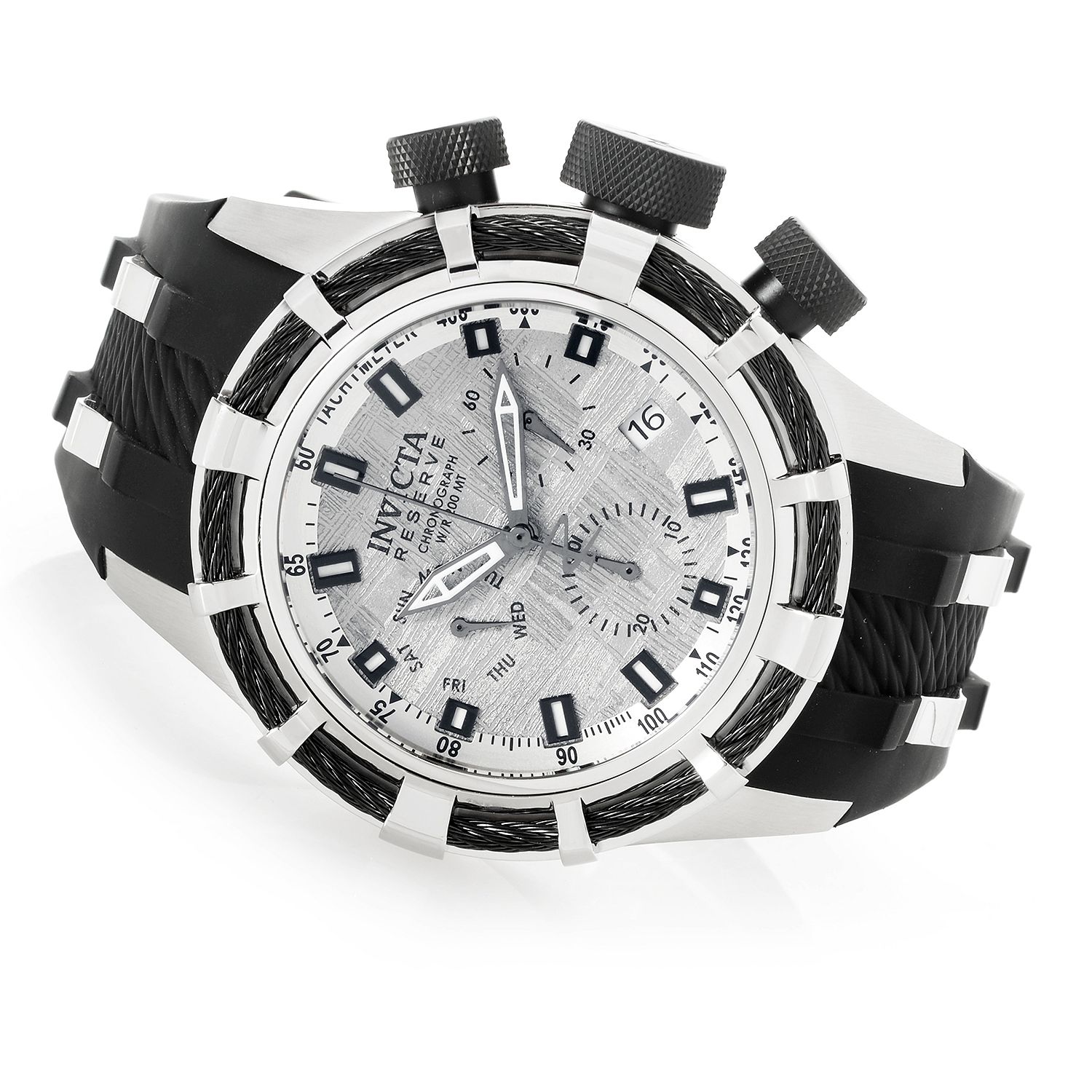 (ShopHQ) Invicta Reserve 40mm or 50mm Bolt Swiss Quartz Chronograph ...