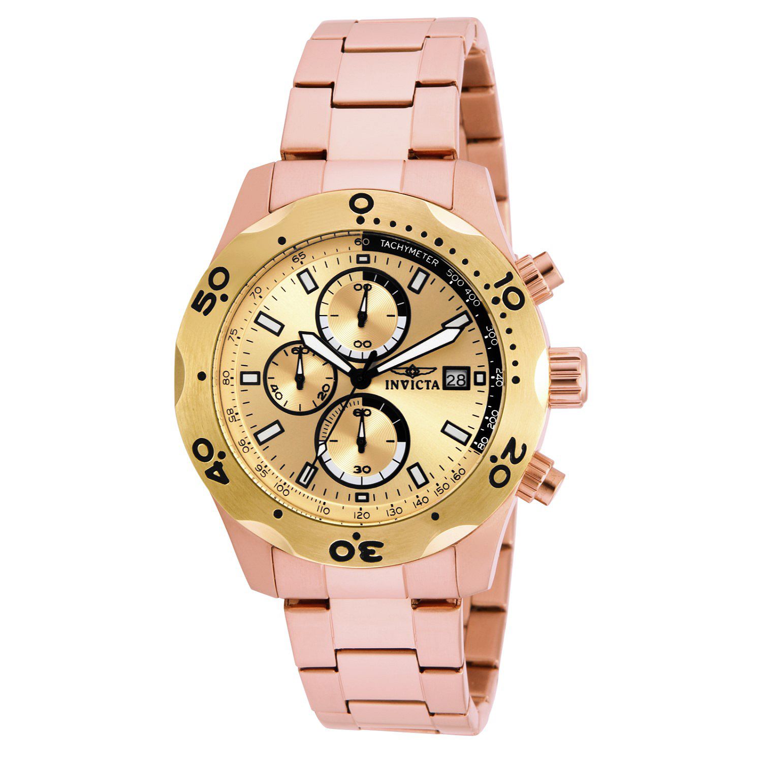 (ShopHQ) PC: Invicta 45mm Specialty Quartz Chronograph Date Two-tone ...