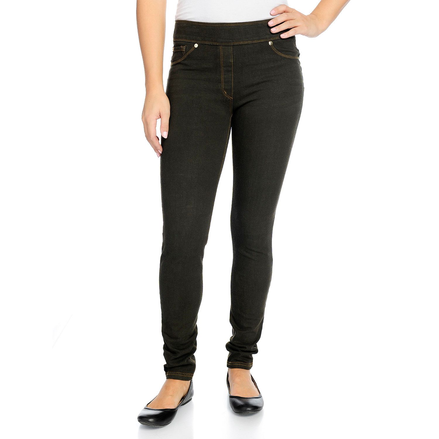 (ShopHQ) OSO Casuals® Asymmetrical Zip Moto Jacket and Nygard Jeans s ...