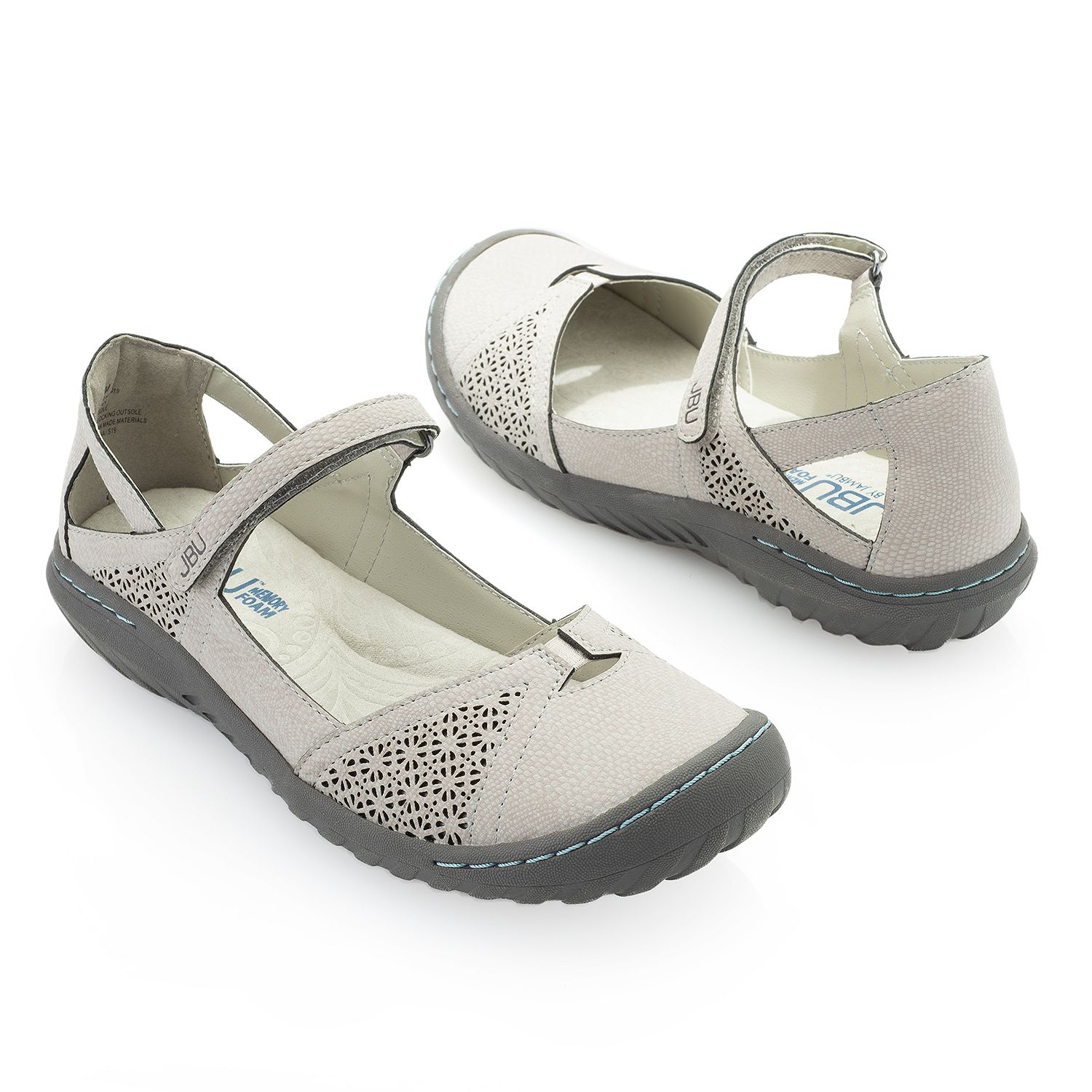 (ShopHQ) JBU by Jambu "Megan" Reptile Embossed Memory Foam Mary Jane ...
