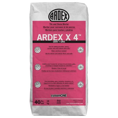 Ardex X4 Tile and Stone Gray Thinset Mortar - 40 lbs - The Tile Shop