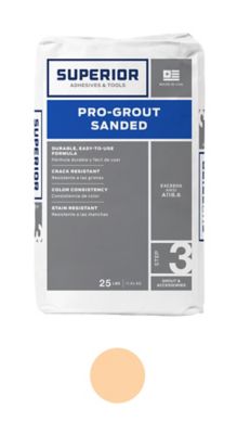 Superior Sanded Pro-Grout Almond - 25 lb - The Tile Shop