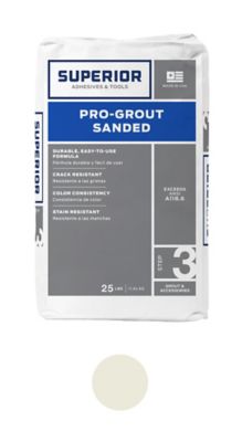 Superior Sanded Pro-Grout Ivory - 25 lb - The Tile Shop