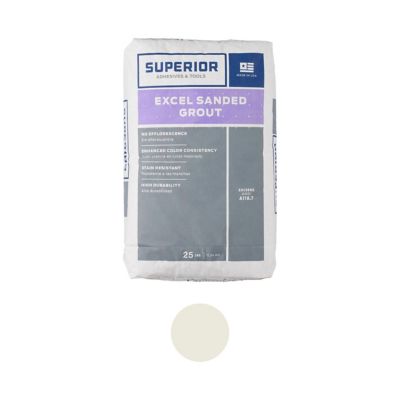 Superior Excel Ivory Sanded Grout - 25lb - The Tile Shop