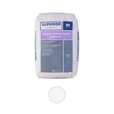 Superior Excel Standard White Unsanded Grout - 20lb - The Tile Shop