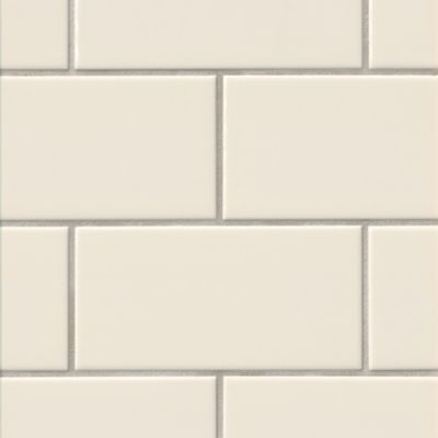 Imperial Ivory Gloss Ceramic Subway Wall Tile - 4 x 8 in - The Tile Shop
