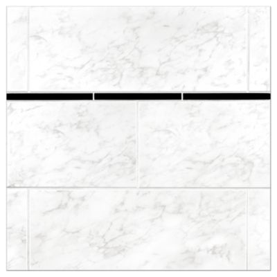 Carrara Gris Matte Ceramic Wall Tile - 8 x 20 in. - The Tile Shop