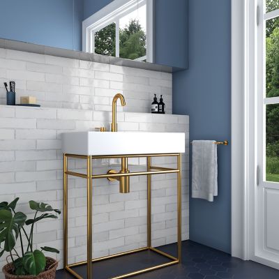 Tribeca Gypsum White Porcelain Wall Tile - 2.5 x 10 in. - The Tile Shop