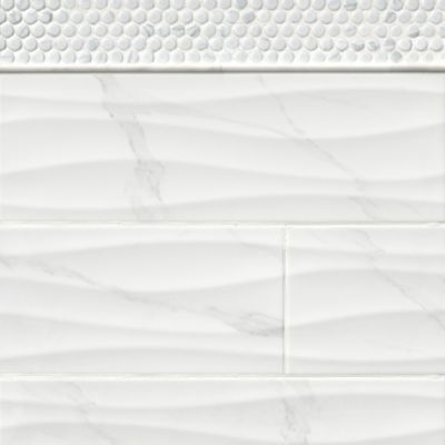 Pisano Waves Ceramic Wall Tile 8 X 24 In The Tile Shop