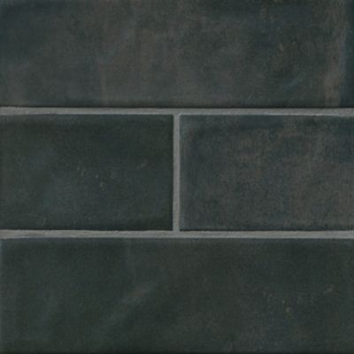 Verano Anthracite Ceramic Wall Tile - 4 x 12 in. - The Tile Shop