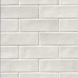 Coco White Glossy Porcelain Wall Tile - 2 x 6 in. - The Tile Shop