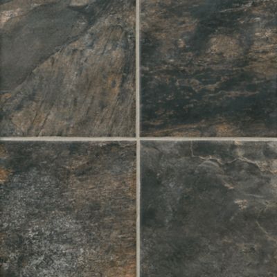 Splash Slate Indian Porcelain Wall and Floor Tile - 6 x 6 in. - The ...