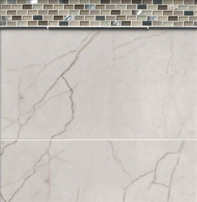 Elegance Marble Pearl Ceramic Wall Tile - 13 x 39 in. - The Tile Shop