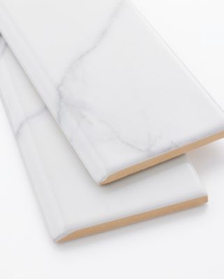 Splendor Oceania Bullnose Ceramic Tile - 3 x 10 in. - The Tile Shop