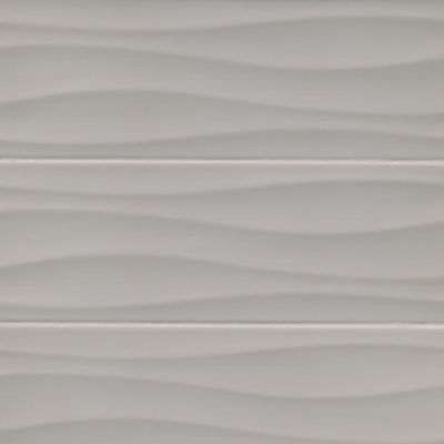 Marta Gris Waves Ceramic Wall Tile - 8 x 24 in. - The Tile Shop