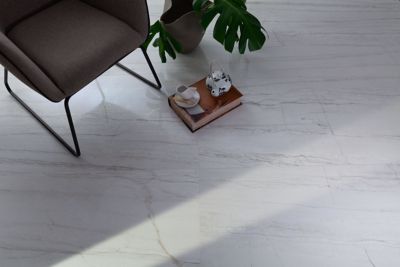 White Macaubas Porcelain Wall and Floor Tile - 24 x 48 in. - The Tile Shop