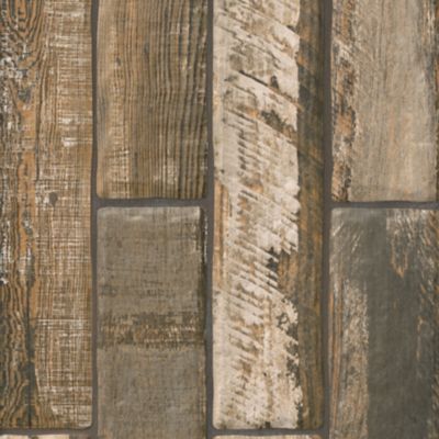 Fossil Vintage Wood Ceramic Subway Wall Tile - 3 x 12 in. - The Tile Shop