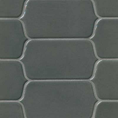 Imperial Pewter Gloss Caption Ceramic Tile - The Tile Shop