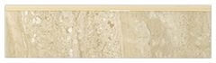 Lucia Beige Ceramic Trim Tile - 2 x 8 in. - The Tile Shop