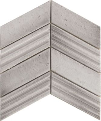Ashlar Glazed Brick Atmosphere Chevron Ceramic Wall Tile - The Tile Shop
