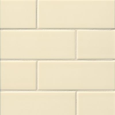 Regent Ivory Ceramic Subway Wall Tile - 3 x 8 in. - The Tile Shop
