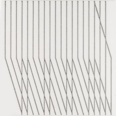 Tear 4 Prata Ceramic Wall Tile - 7 x 7 in. - The Tile Shop