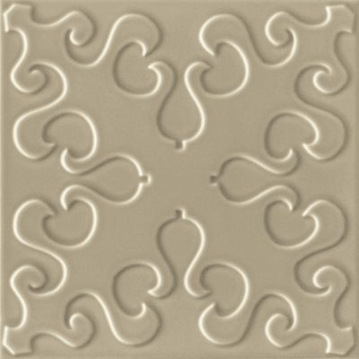 Flow 4 Greige Ceramic Wall Tile - 8 x 8 in. - The Tile Shop