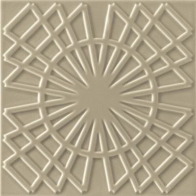Flow 5 Greige Ceramic Wall Tile - 8 x 8 in. - The Tile Shop