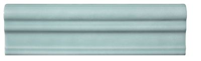 Chantilly Aqua Cornice Ceramic Trim Tile - 3 x 10 in. - The Tile Shop