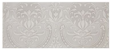 Chantilly Tender Grey Alencon Ceramic Subway Wall Tile - 4 x 10 in ...