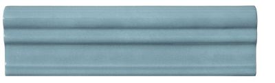 Chantilly Steel Blue Cornice Ceramic Trim Tile - 3 x 10 in. - The Tile Shop