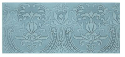 Chantilly Steel Blue Alencon Ceramic Subway Wall Tile - 4 x 10 in ...