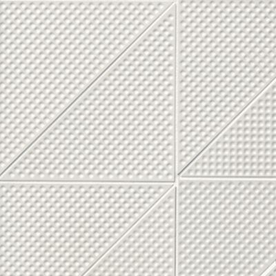 Connect Tri Wh Matte Porcelain Wall Tile - 7 x 7 in. - The Tile Shop