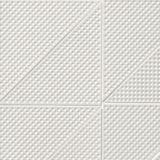 Connect Tri Wh Matte Porcelain Wall Tile - 7 x 7 in. - The Tile Shop