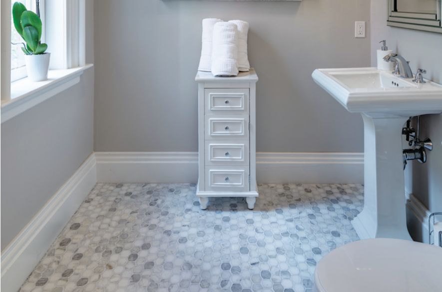 Tiny Bathroom Floor Tile Ideas Floor Roma