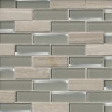 Glass Beach Reflection with Legno Mosaic Wall Tile - The Tile Shop