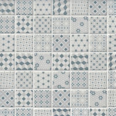 Yukata Blue Glass Mosaic Tile - The Tile Shop