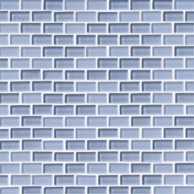 Glass Periwinkle Blend Cardine Mosaic Wall and Floor Tile - The Tile Shop