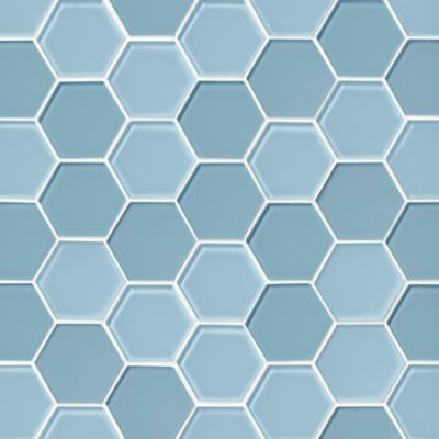 Blue Hexagonal Tiles