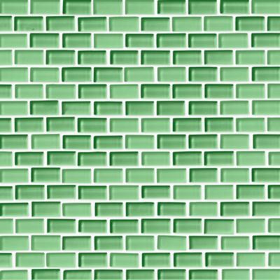 Glass Spring Green Blend Cardine Mosaic Wall and Floor Tile - The Tile Shop