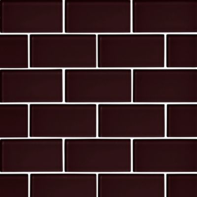 Glass Chocolate Amalfi Mosaic Wall and Floor Tile - The Tile Shop